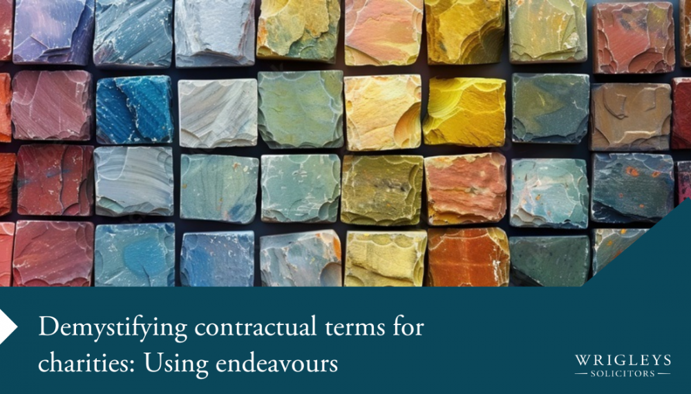 Demystifying contractual terms for charities: Using endeavours – what ...