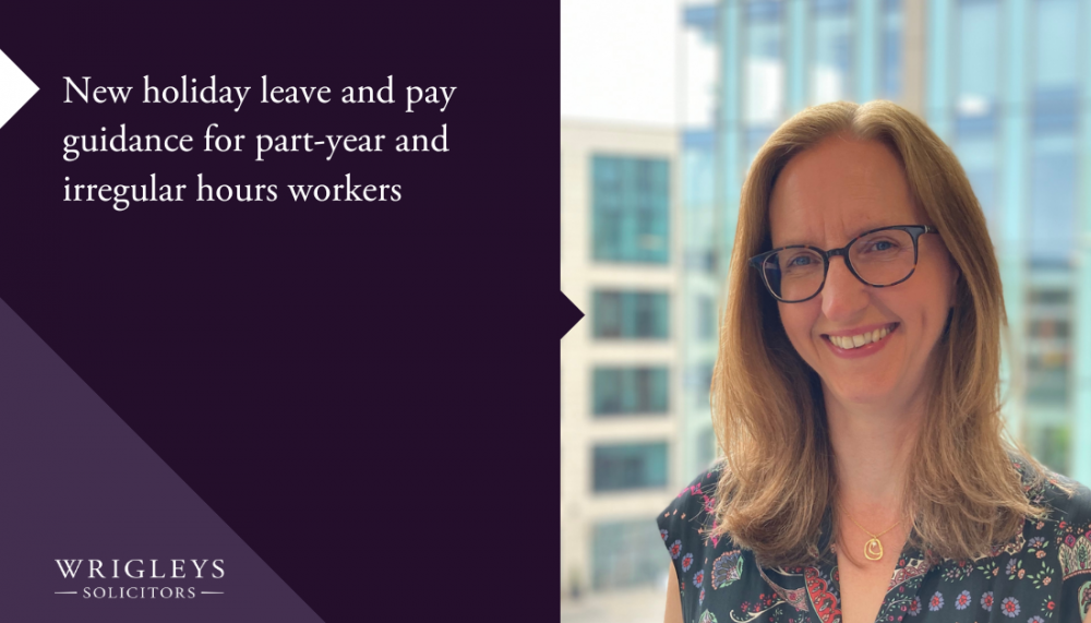 New holiday leave and pay guidance for part-year and irregular hours ...