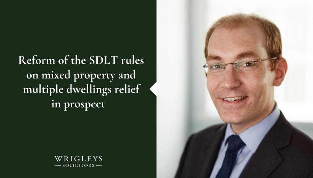 Reform Of The SDLT Rules On Mixed Property And Multiple Dwellings Reform Of The SDLT Rules On Mixed Property And Multiple Dwellings