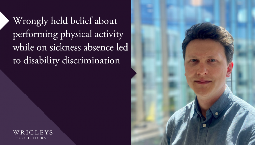 Wrongly held belief about performing physical activity while on ...